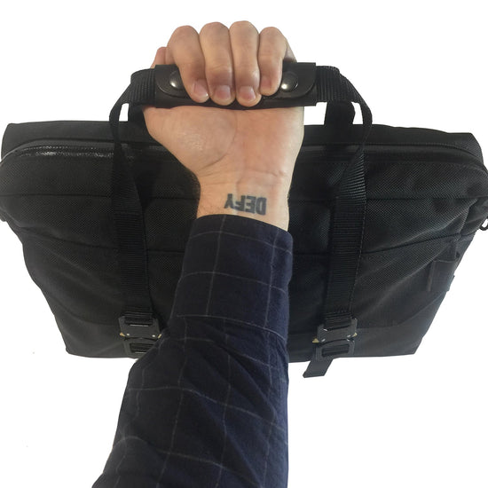 Defender Briefcase | Black Ballistic Nylon – DEFY