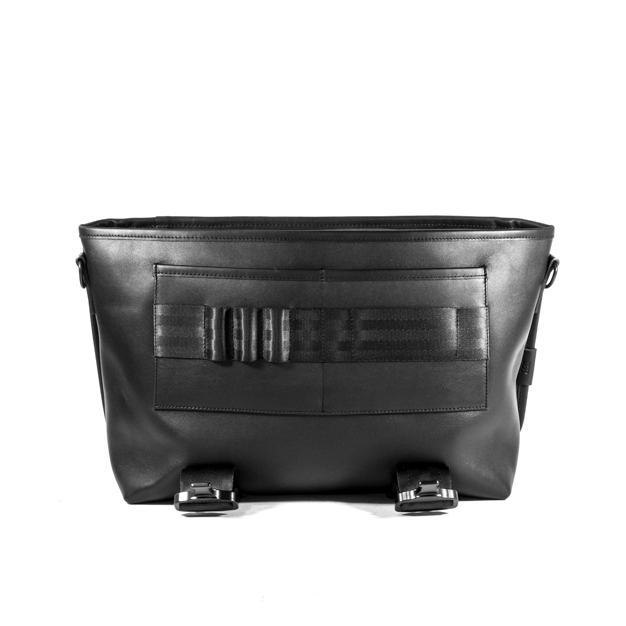 Recon Messenger Bag | Horween Black Austin Calf Leather – DEFY