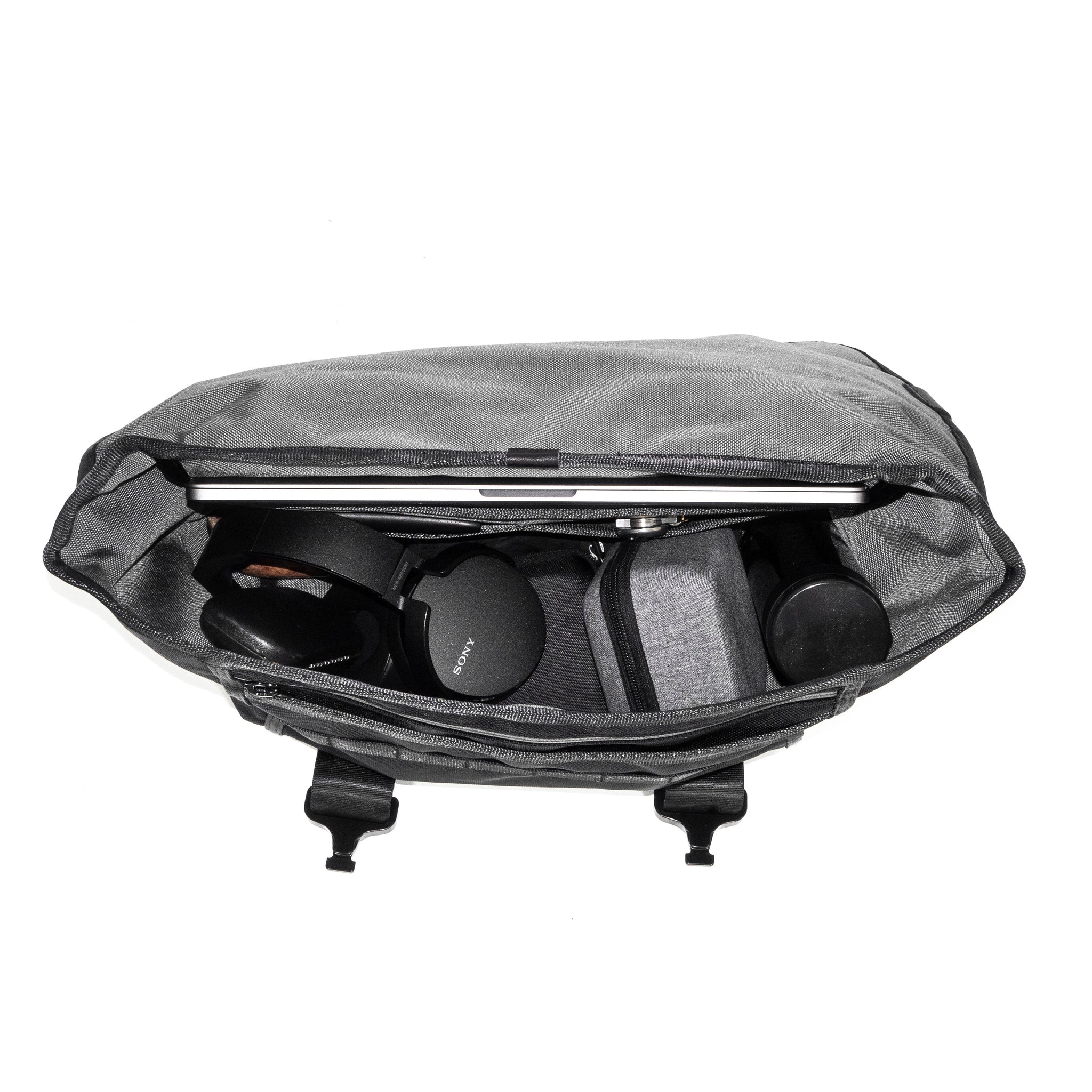 Recon Mashup Messenger Bag | Black Ballistic Nylon – DEFY