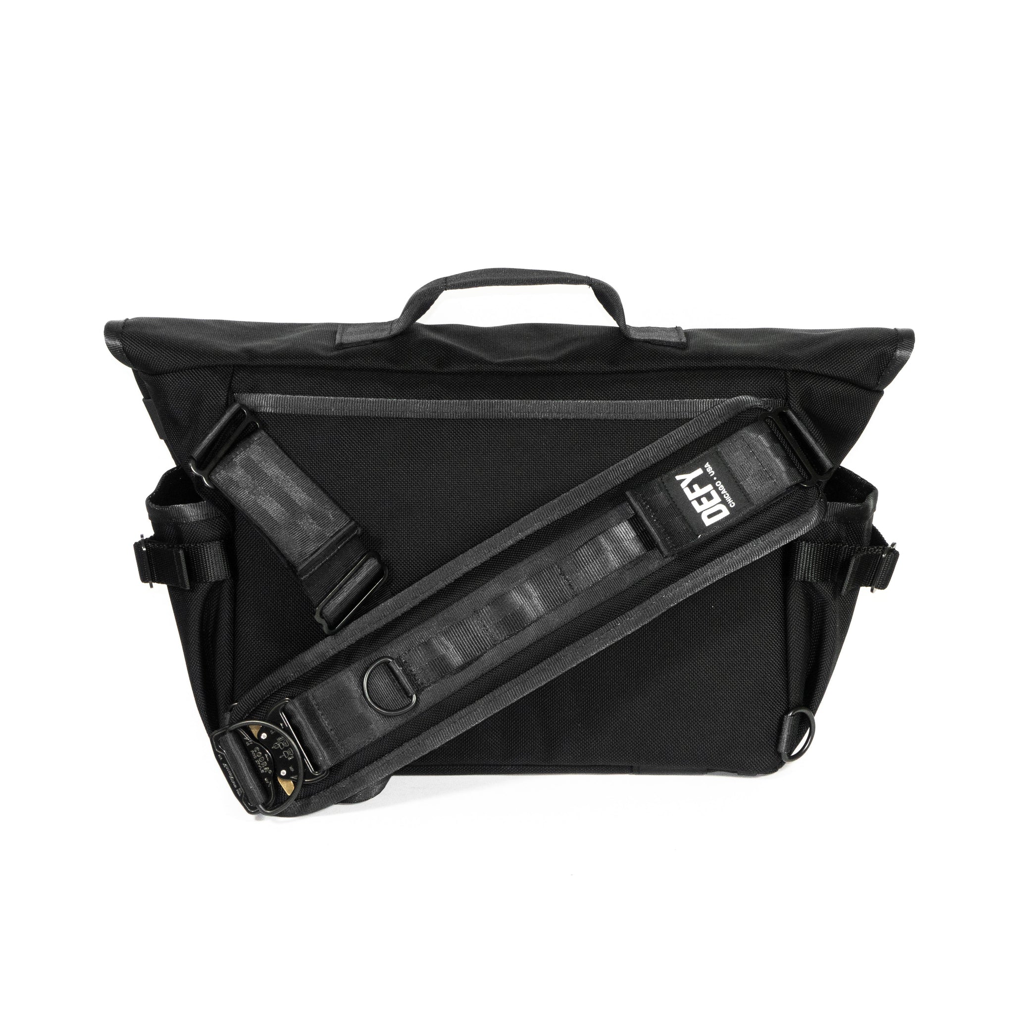 Recon Mashup Messenger Bag | Black Ballistic Nylon – DEFY