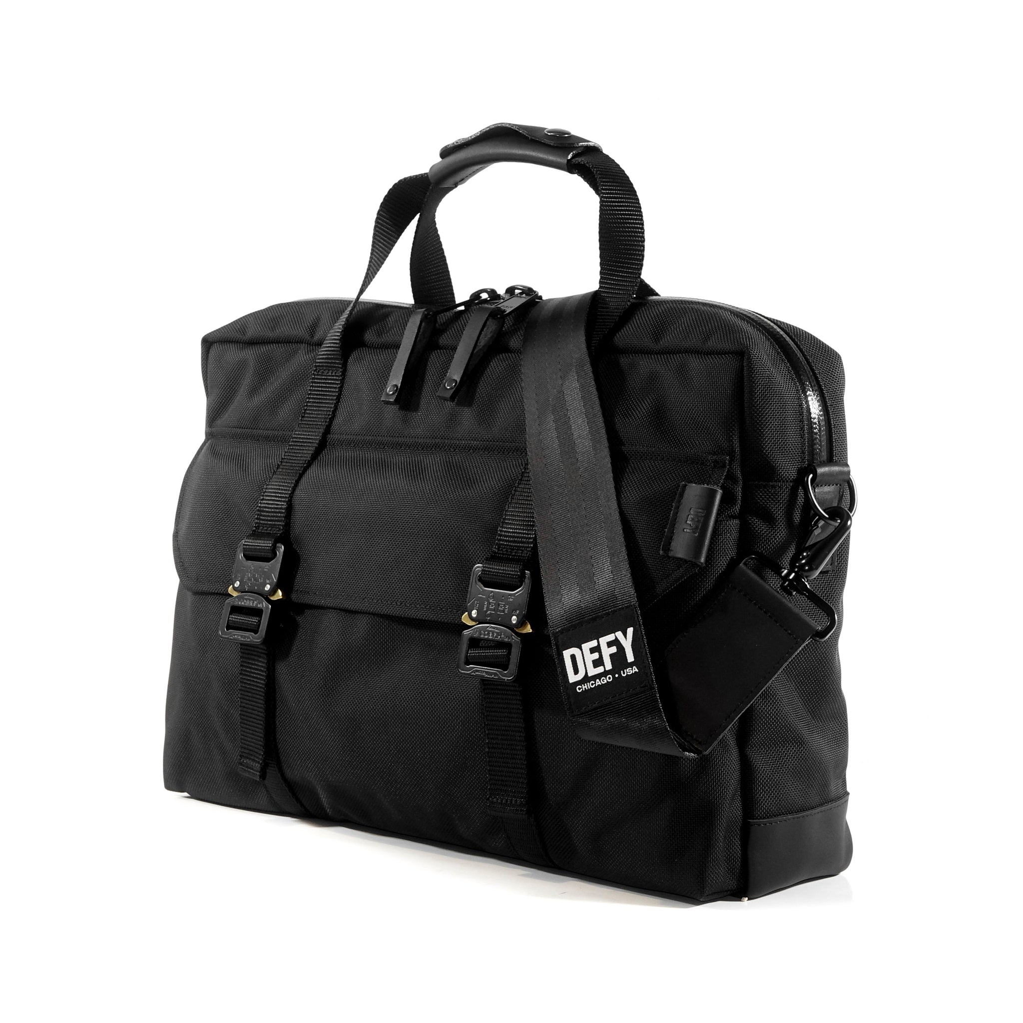 Defender Briefcase | Black Ballistic Nylon – DEFY