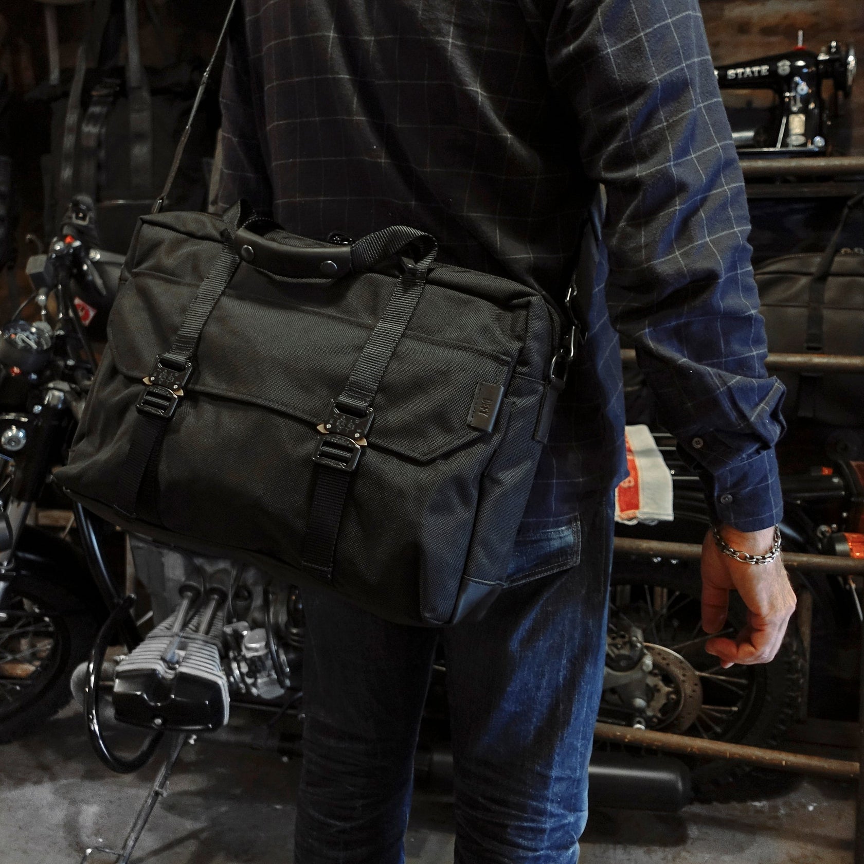 Defender Briefcase | Black Ballistic Nylon – DEFY