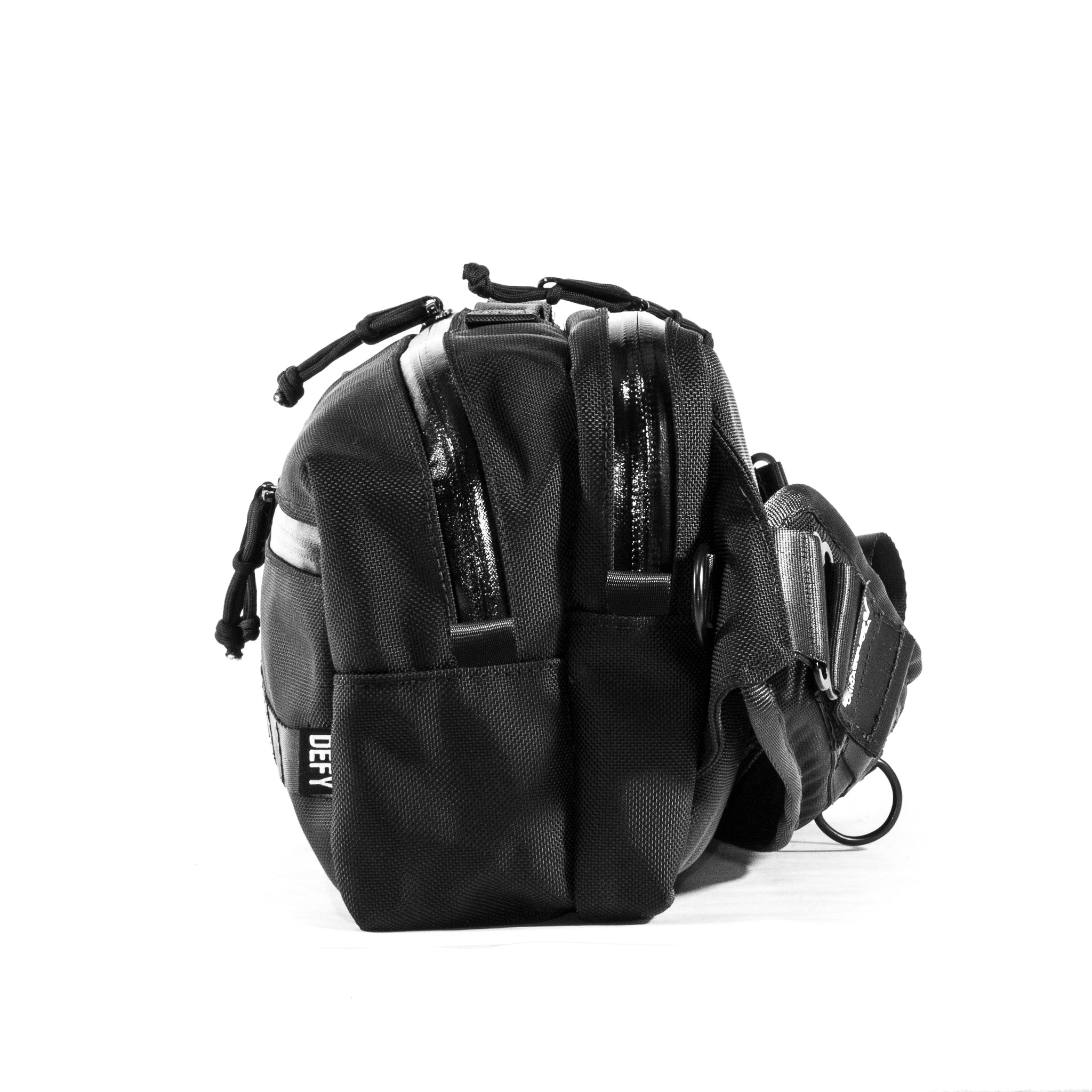 Insidious Sling Messenger Bag | Black Ballistic Nylon – DEFY