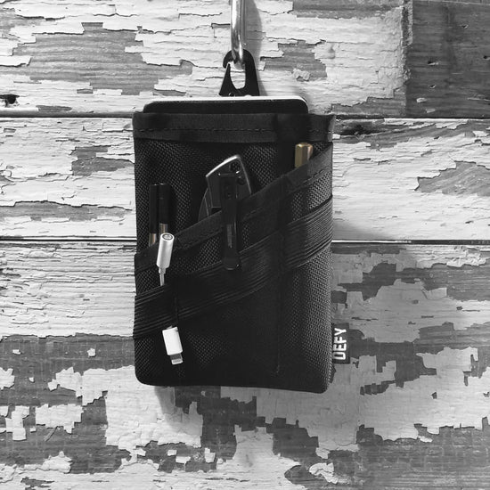 Project EDC Accessory Pouch | Black Ballistic Nylon – DEFY
